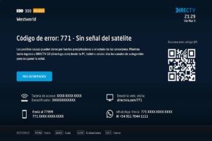 Error 771 de DIRECTV: cómo recuperar la señal satelital 2026