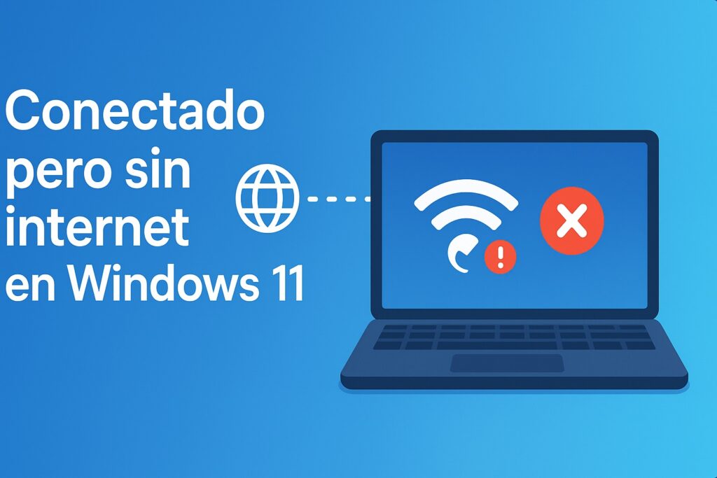 Conectado pero sin internet en Windows 11: causas y fixes